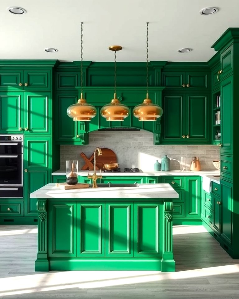 25 Emerald Green Kitchen Ideas for Bold Style