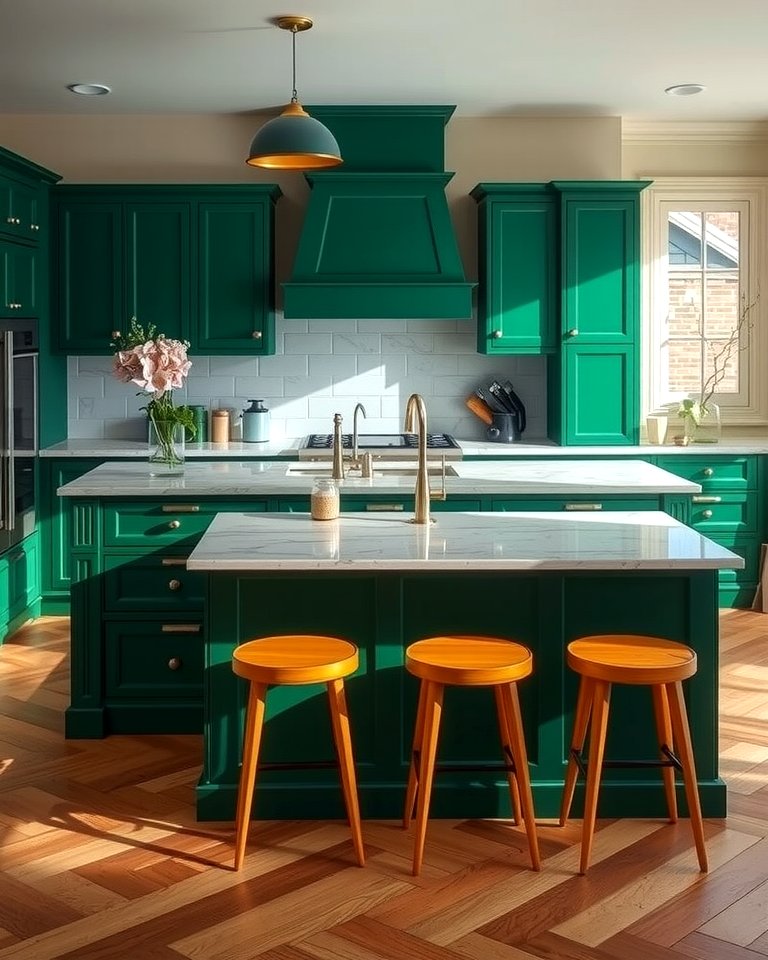 25 Emerald Green Kitchen Ideas for Bold Style