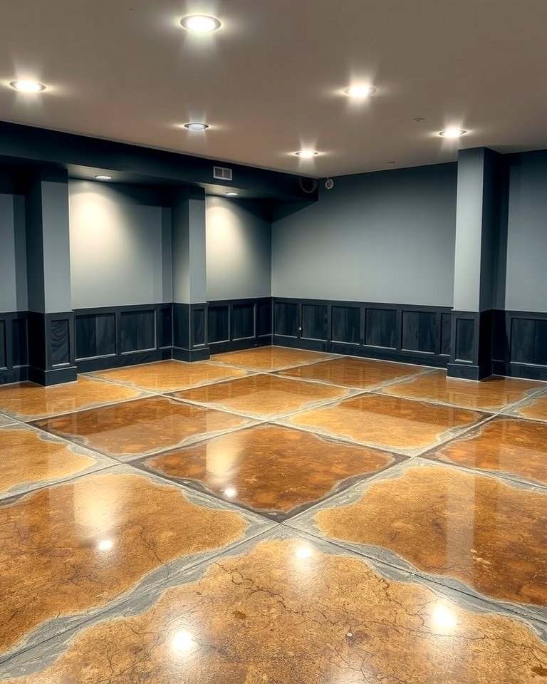 25 Concrete Basement Floor Ideas for a Modern Look