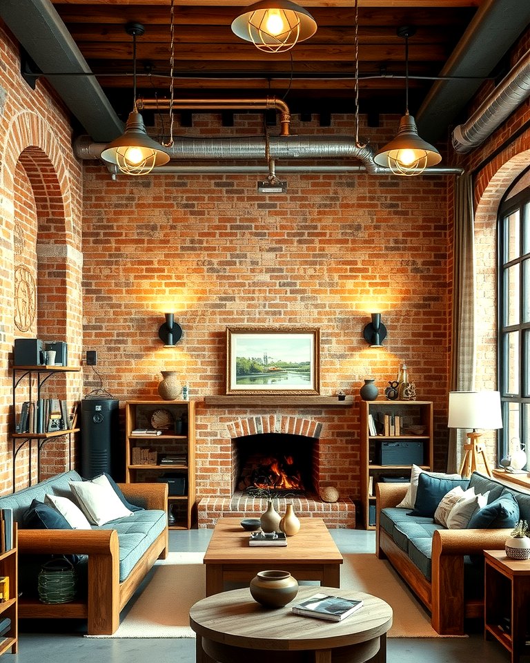 25 Brick Wall Living Room Ideas for a Cozy Feel
