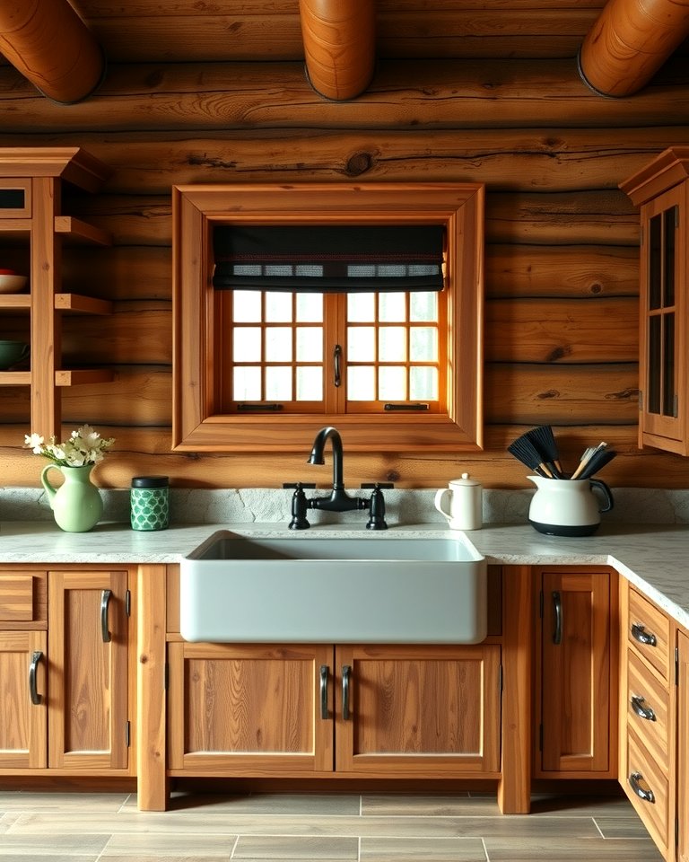 25 Log Cabin Kitchen Design Ideas for a Rustic Look