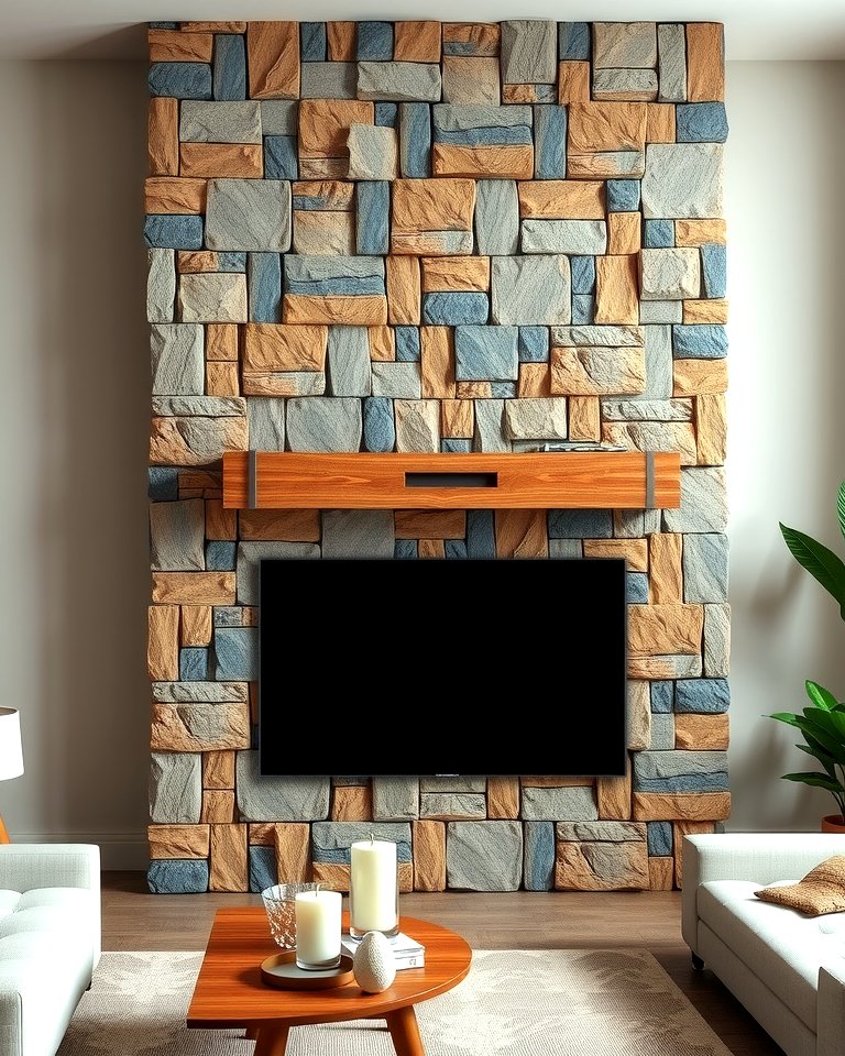 25 Faux Stone Fireplace Ideas for a Cozy and Elegant Look