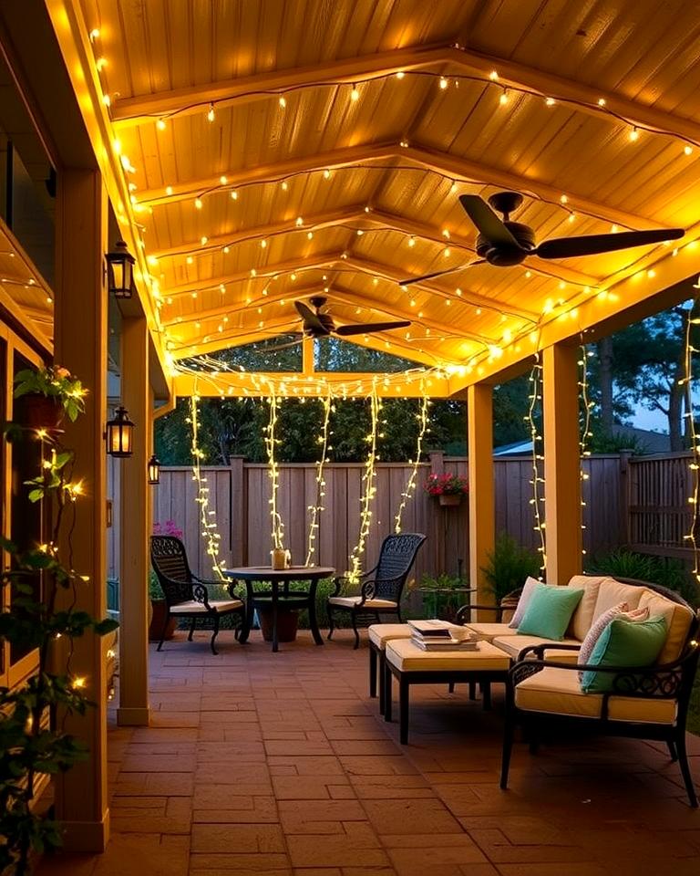20 Covered Patio Lighting Ideas for Outdoor Ambiance