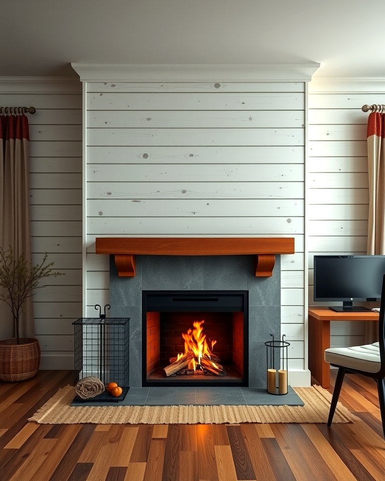 25 Home Office With Fireplace Ideas for Cozy Workspaces