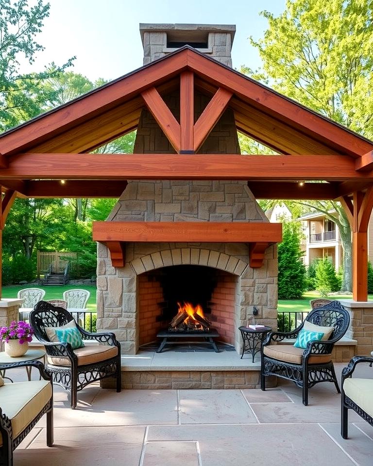 20 Rustic Outdoor Fireplace Ideas for Cozy Evenings