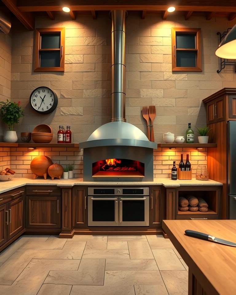 25 Kitchens With Fireplaces for a Unique Cooking Space