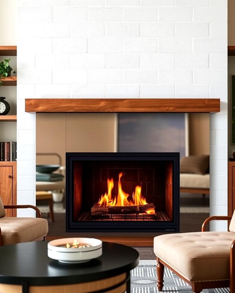 20 Mid-century Modern Fireplace Ideas for a Retro Look