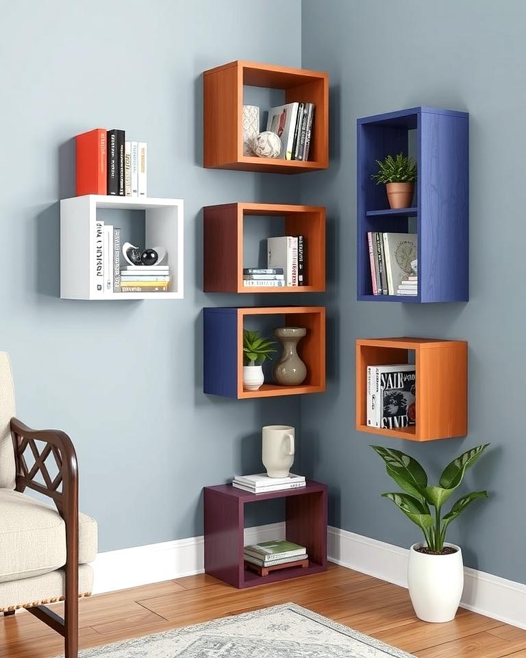 20 Space-Saving Corner Bookshelf Ideas for Your Home