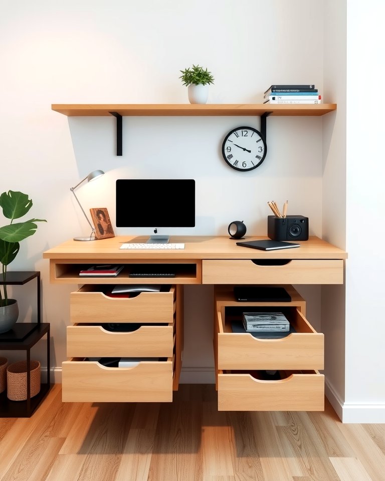 25 Floating Desk Ideas for Modern Home Offices
