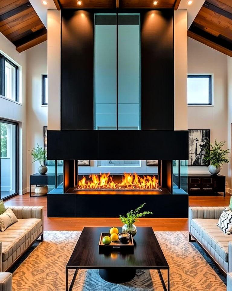 25 Floor to Ceiling Fireplace Ideas: Stunning & Modern