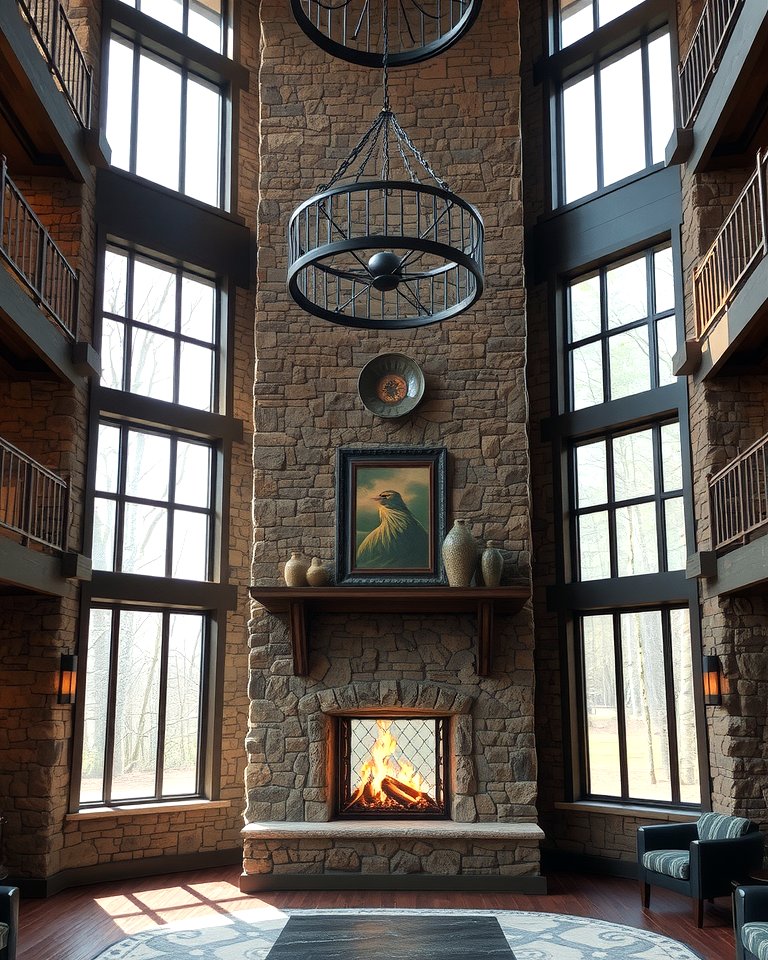 25 Fireplace Between Windows Ideas for Cozy Homes