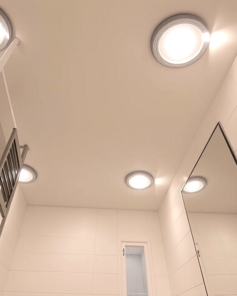 25 Bathroom Ceiling Lighting Ideas to Brighten Your Space