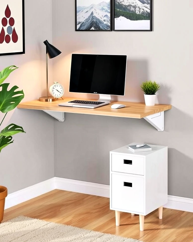 25 Floating Desk Ideas for Modern Home Offices