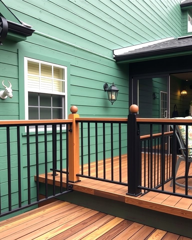 Forest Green Trim On House
