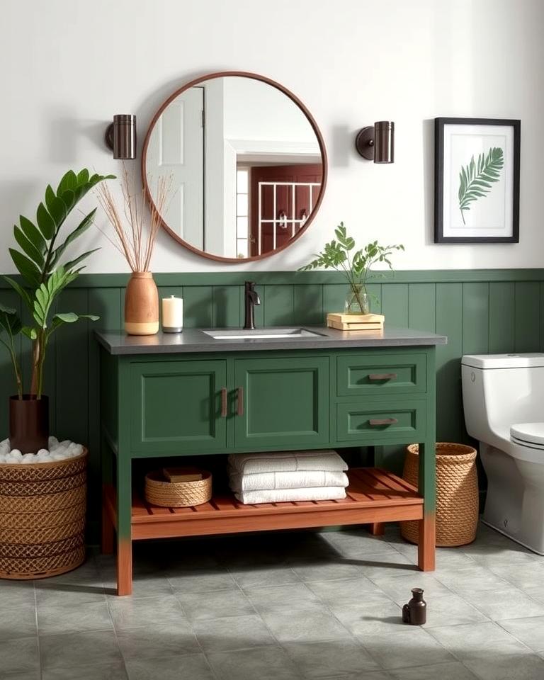 20 Bathroom With Green Vanity Ideas for a Fresh Look