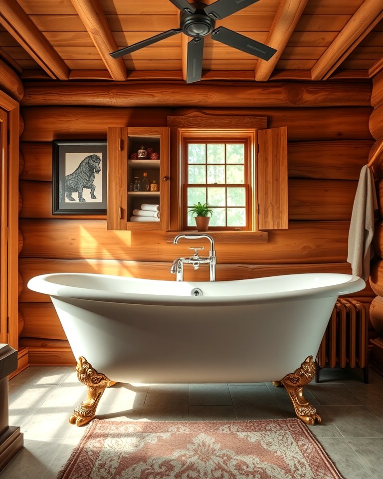25 Log Cabin Bathroom Ideas for a Rustic and Relaxing Retreat