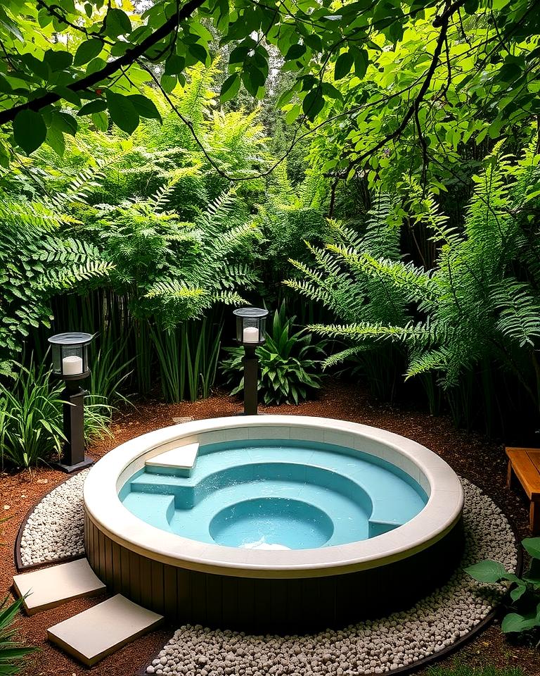 20 Sunken Hot Tub Ideas for Relaxing Outdoor Spaces