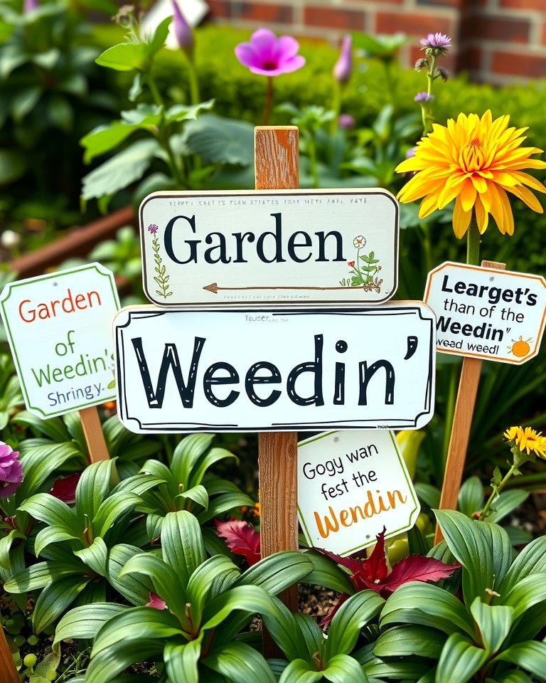 25 Funny Garden Sign Ideas to Add Humor to Your Yard