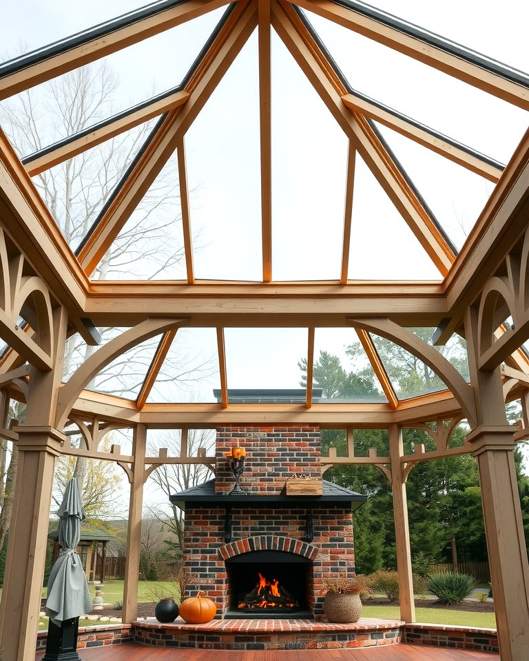 25 Gazebo With Fireplace Ideas for Cozy Outdoor Nights
