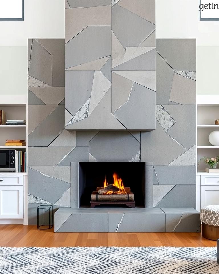 20 Modern Concrete Fireplace Ideas for Your Home