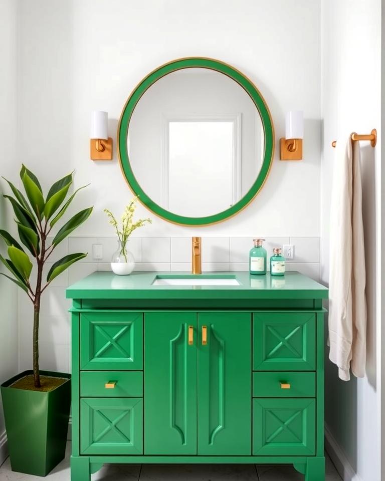 20 Bathroom With Green Vanity Ideas for a Fresh Look