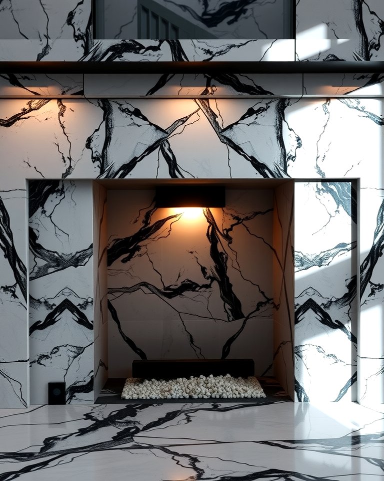 25 Elegant Marble Fireplace Ideas for a Luxurious Look