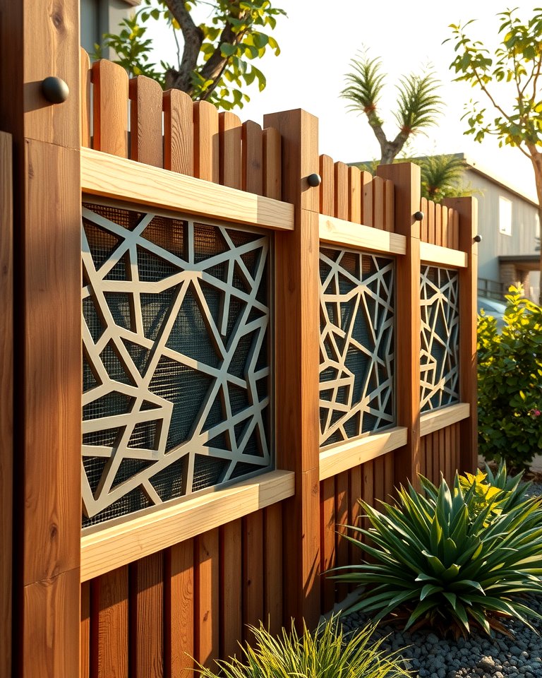 25 Metal and Wood Fence Ideas for Durable Boundaries