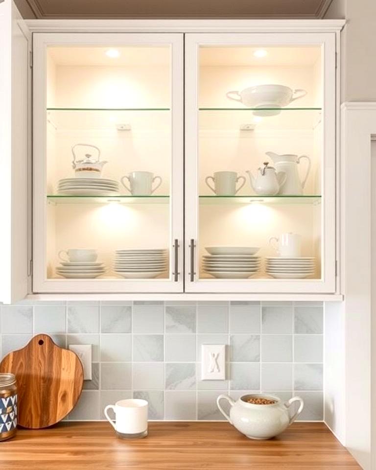 20 Modern Style Glass Kitchen Cabinets for a Sleek Look