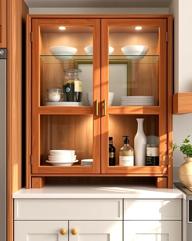 20 Modern Style Glass Kitchen Cabinets for a Sleek Look