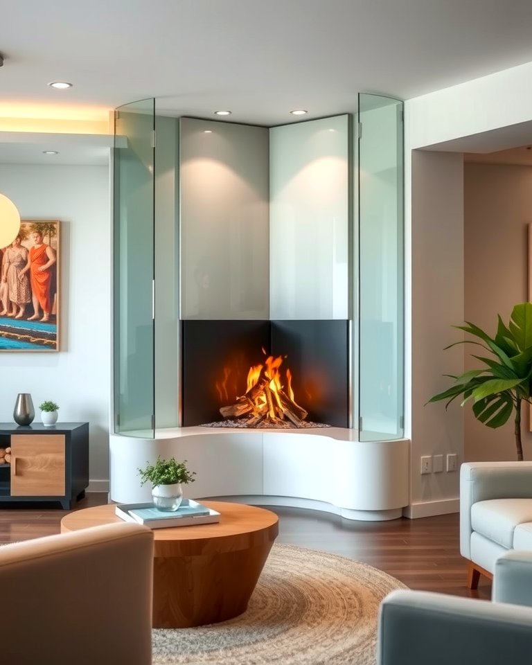 25 Cozy Corner Fireplace Ideas for Your Home