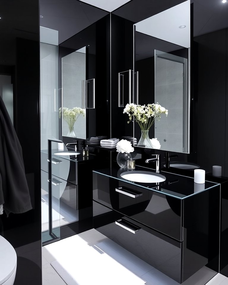 25 Black Vanity Bathroom Ideas for a Sleek and Stylish Look