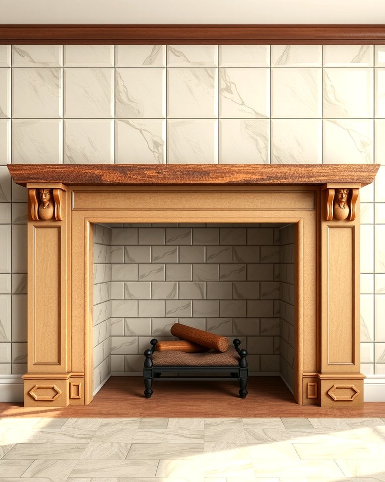 25 Farmhouse Fireplace Tile Ideas for a Rustic Look