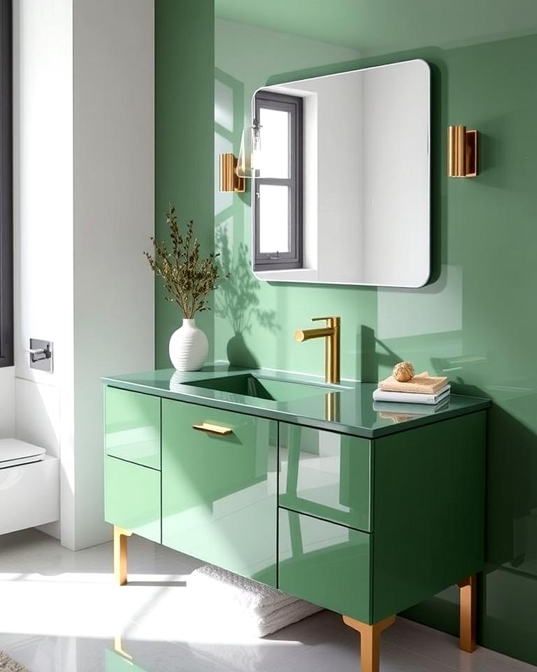 20 Bathroom With Green Vanity Ideas for a Fresh Look