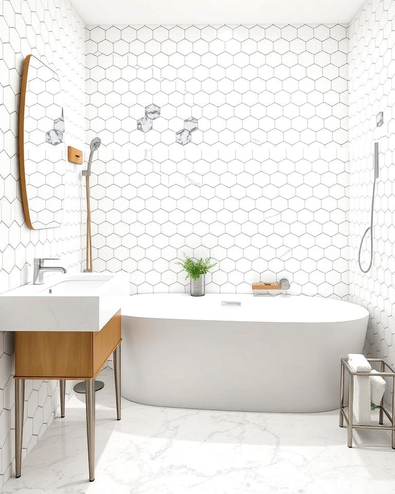20 Hexagon Tiles Ideas for Bathrooms with Style