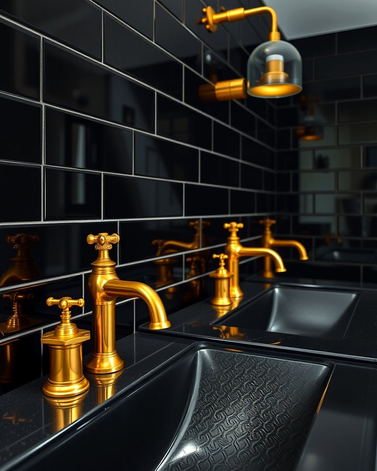 25 Black and Gold Bathroom Ideas for a Glamorous Space
