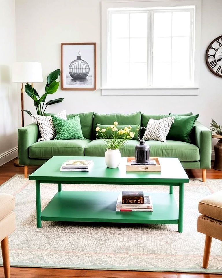 25 Green Living Room Ideas for a Fresh and Calming Space