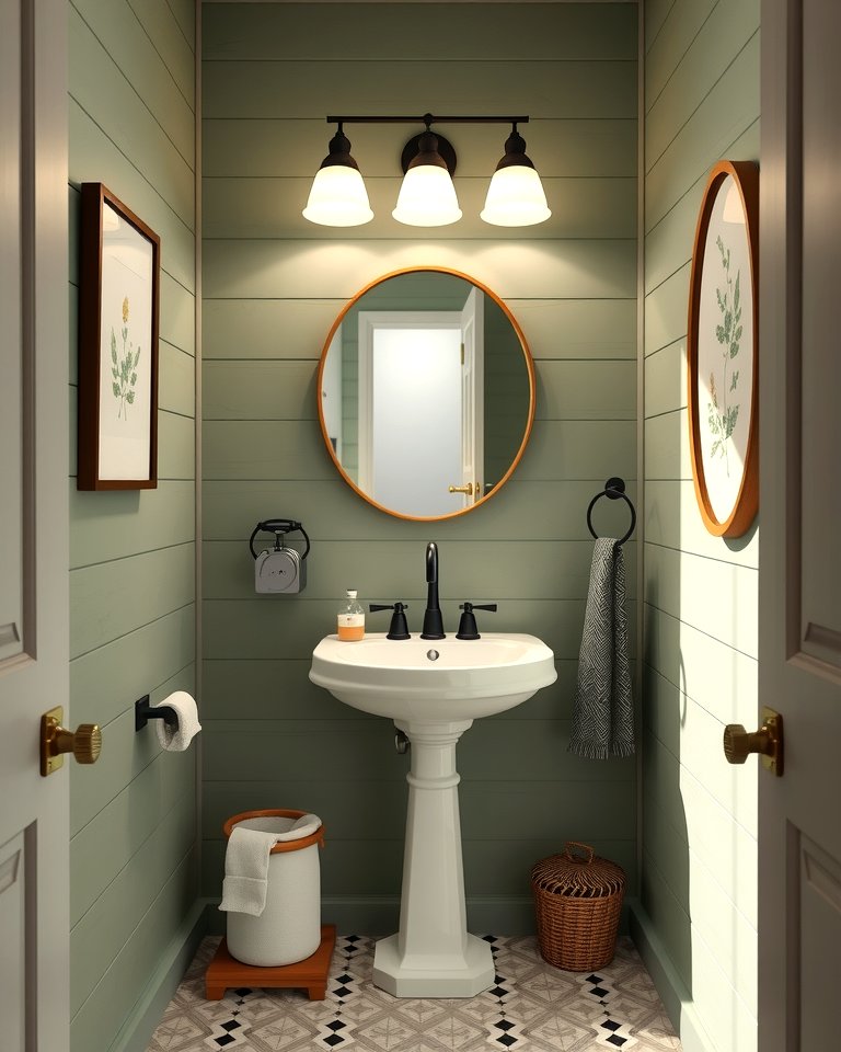 25 Green Powder Room Ideas for a Fresh Look