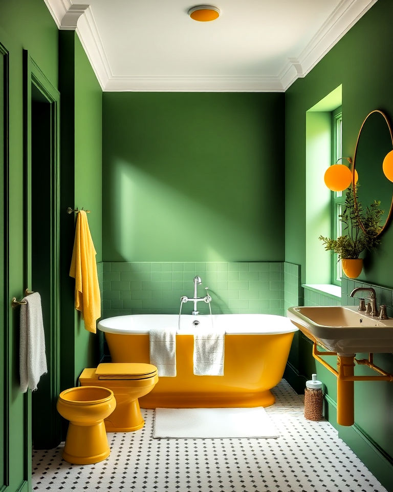 20 Yellow and Green Bathroom Ideas for a Fresh Look