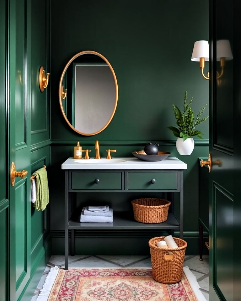 25 Green Powder Room Ideas for a Fresh Look