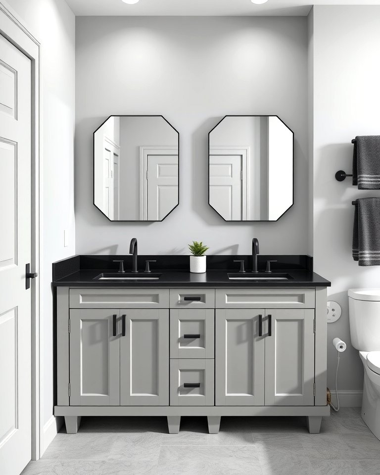25 Black and Grey Bathroom Ideas for a Sleek Design