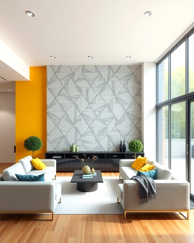 25 Grey and Yellow Living Room Ideas
