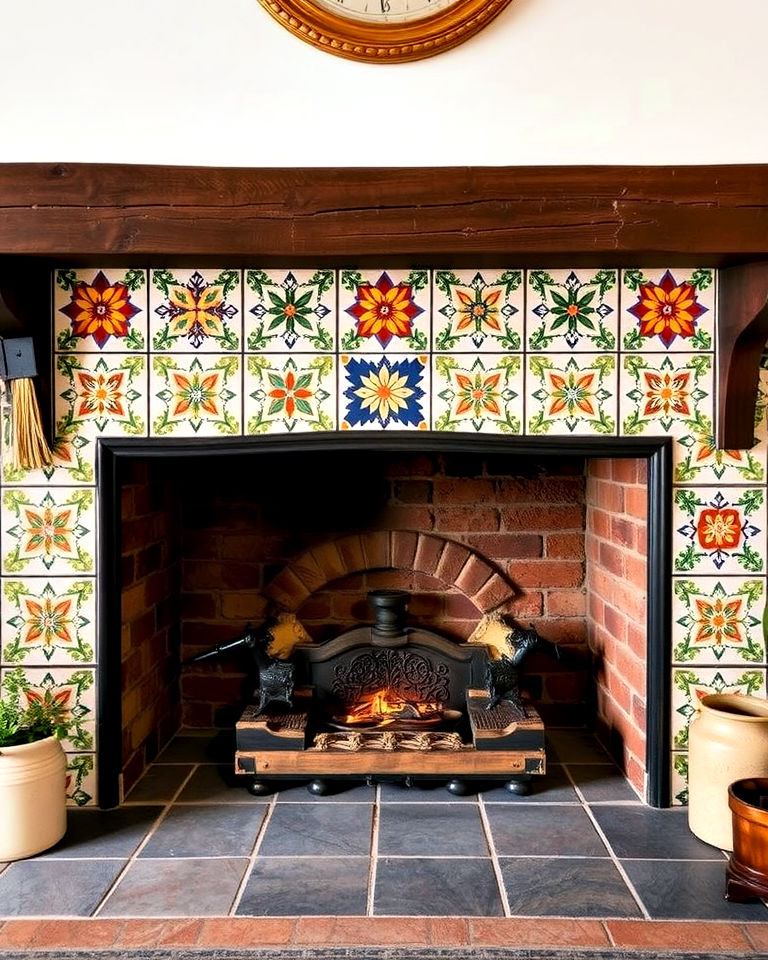25 Farmhouse Fireplace Tile Ideas for a Rustic Look