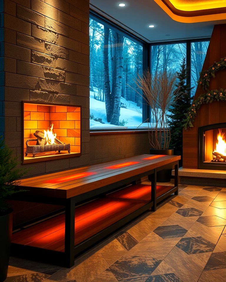 25 Fireplace Bench Ideas for Functional and Stylish Seating