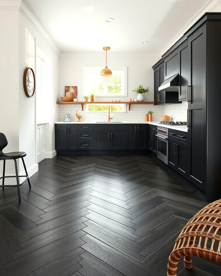 25 Black Kitchen Floor Ideas for a Sleek and Stylish Space