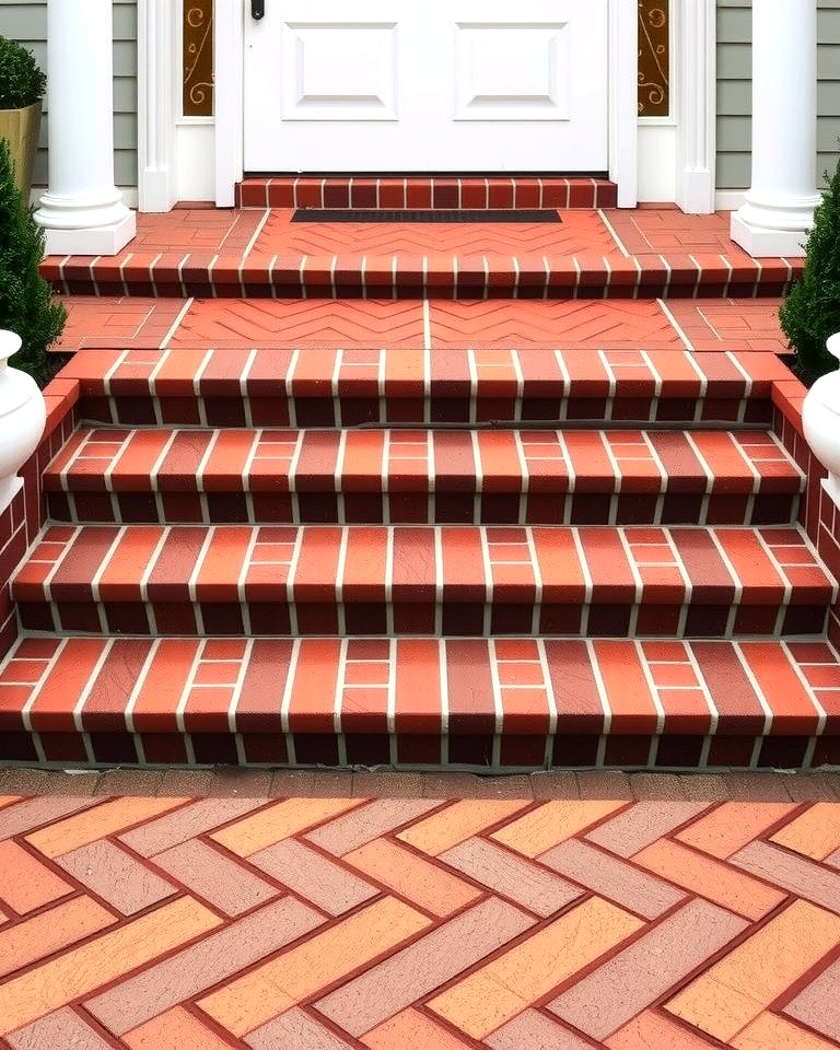 25 Brick Front Steps Design Ideas for Curb Appeal