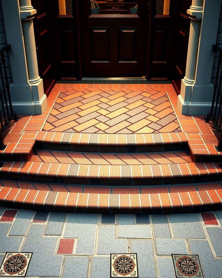 25 Brick Front Steps Design Ideas for Curb Appeal
