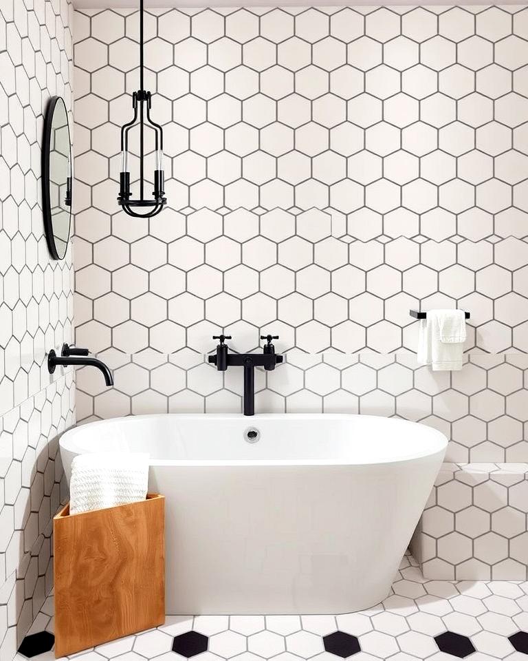 20 Hexagon Tiles Ideas for Bathrooms with Style