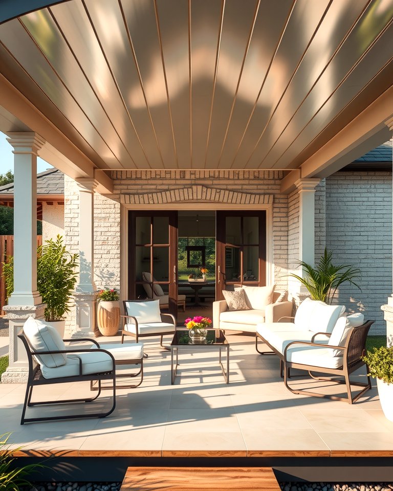 25 Metal Roof Porch Design Ideas for a Durable Space