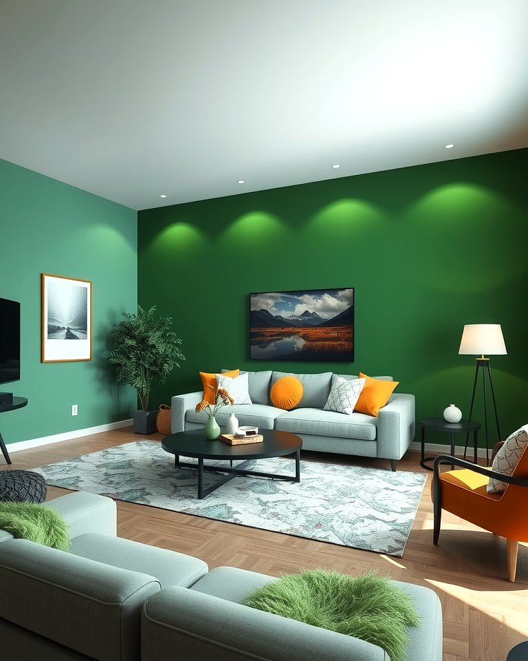 25 Green Living Room Ideas for a Fresh and Calming Space