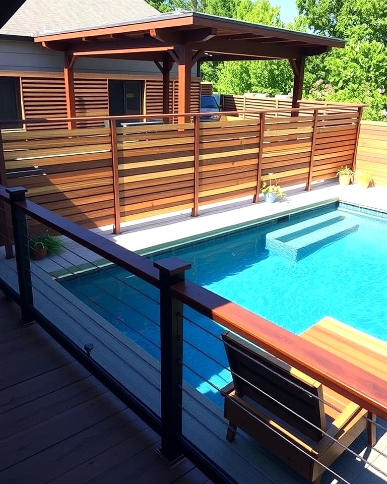 20 Pool Deck Railing Ideas for Safety and Style